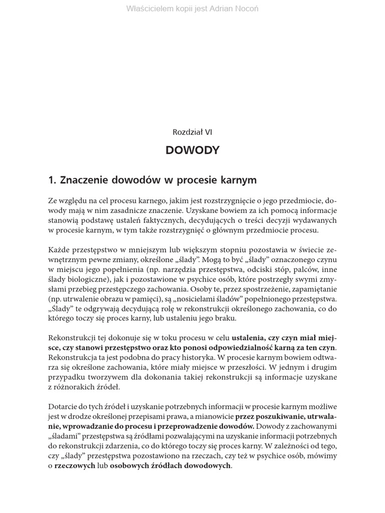 proces karny strony 2 | PDF