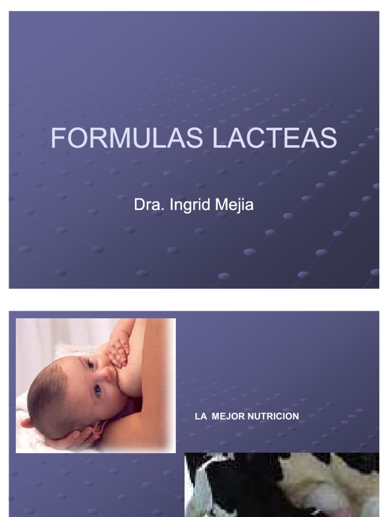 Formulas Lacteas | PDF | Leche | Amamantamiento