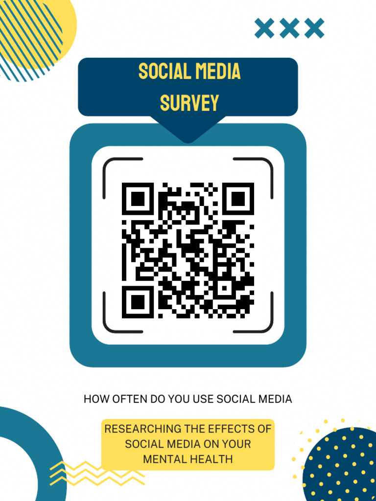 Blue and Yellow Playful QR Code Placement Flyer | PDF