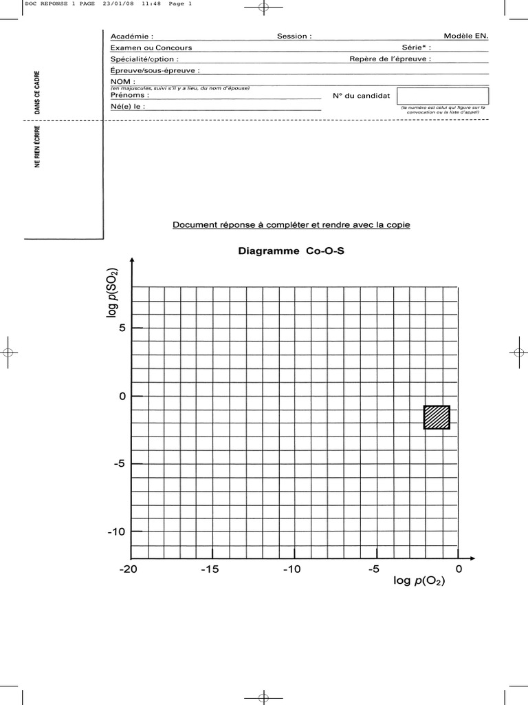 E3A PC 2008 Chimie Doc Reponse | PDF