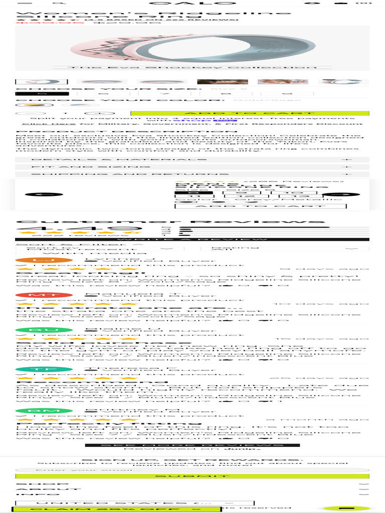 Women's Ridgeline Silicone Ring QALO | PDF