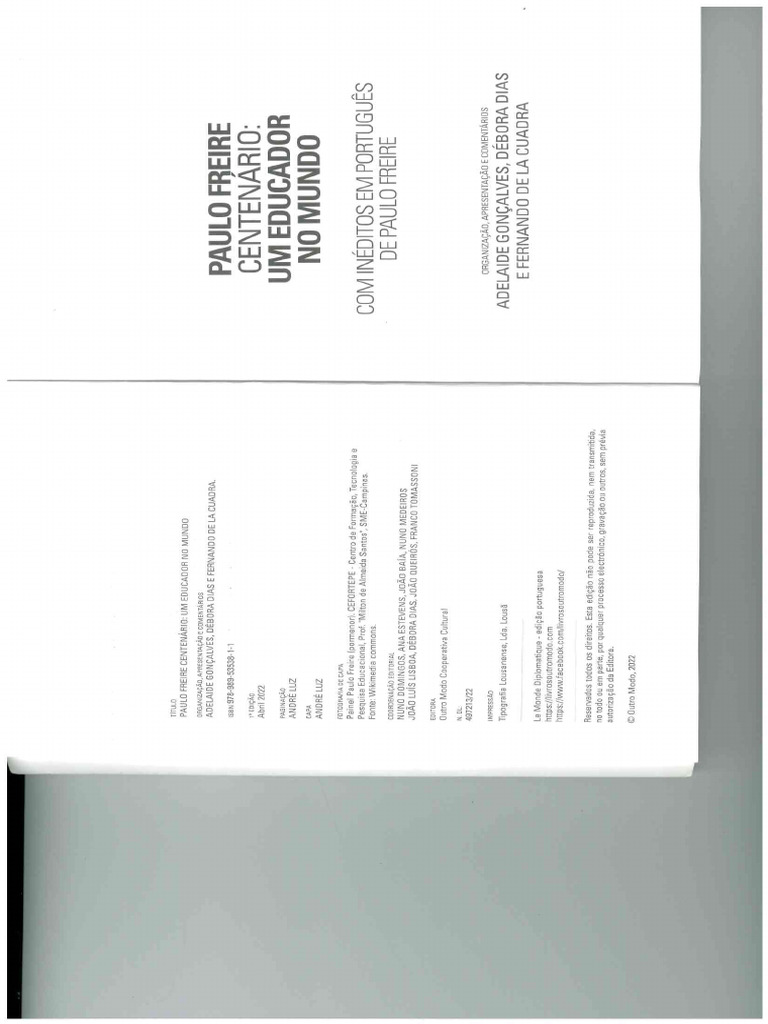 Paulo Freire Centenário - Cap.sou Projeto | PDF