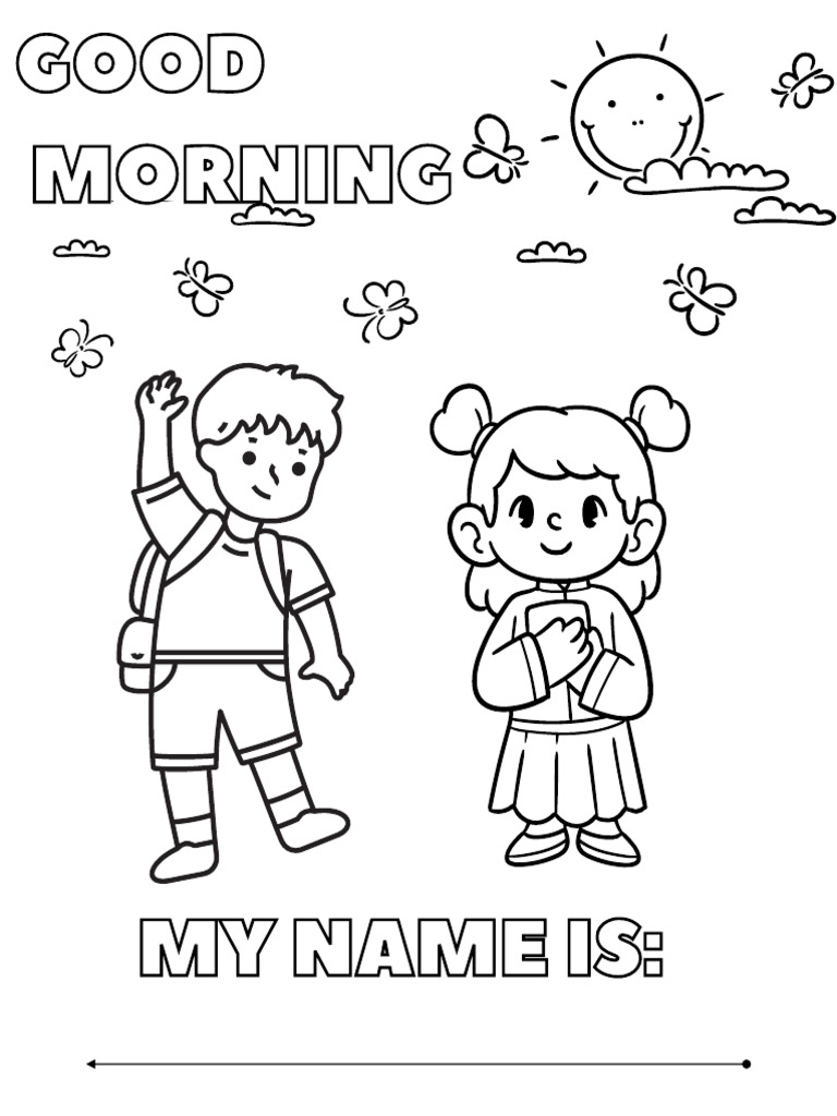Worksheet Good Morning, My Name Is | PDF