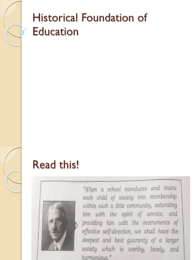 Educ 206 Historical Foundation of Education | PDF