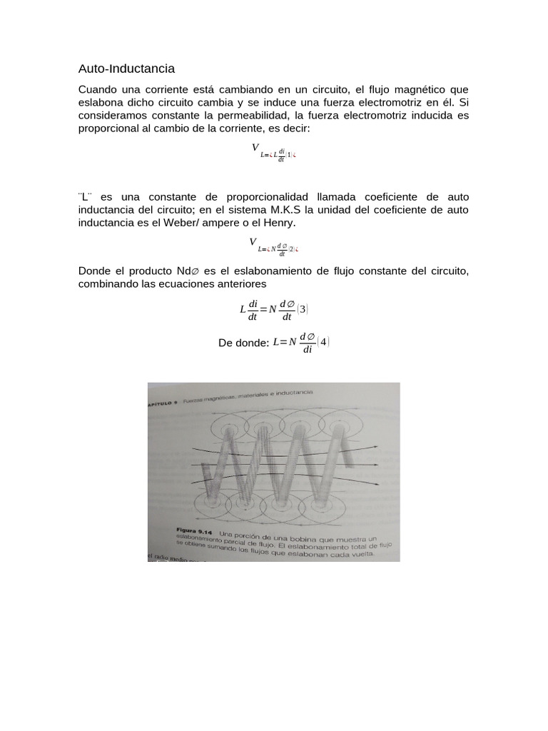 Auto-Inductancia y Acoplamiento Magnético | PDF | Inductor | Inductancia