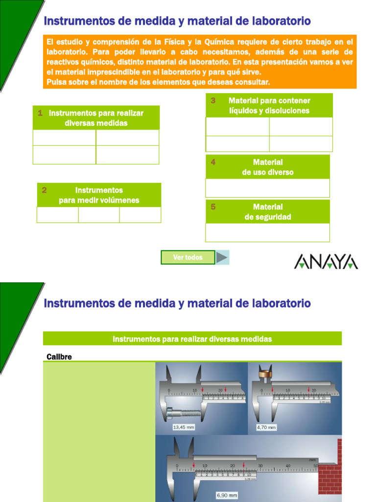 Instrumentos de Medida y de Laboratorio | PDF | Volumen | Laboratorios