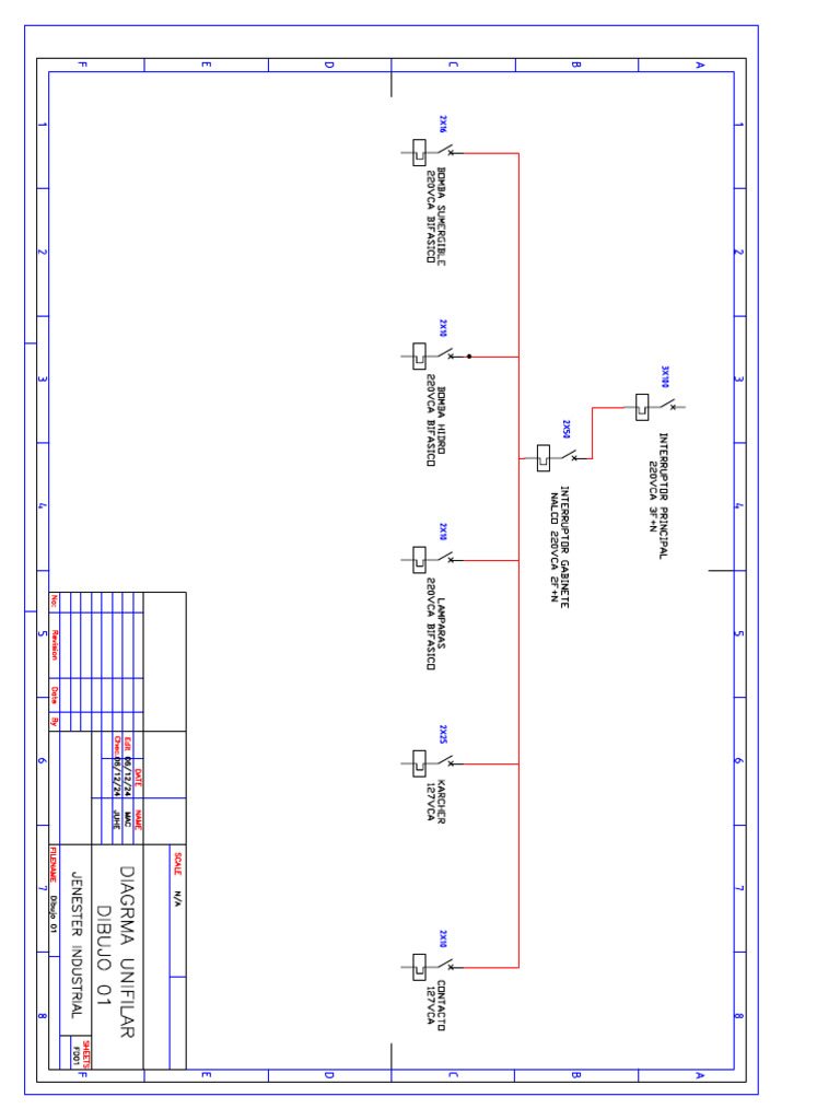 Diagrama Unifilar 01 | PDF