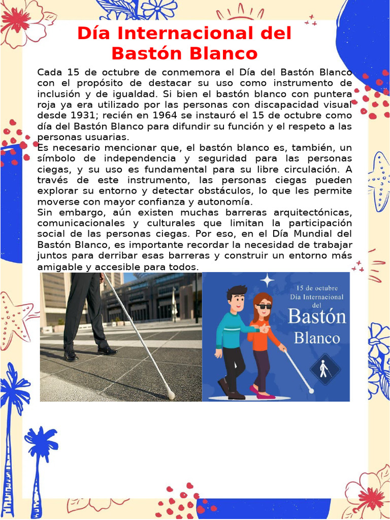 Día Internacional Del Bastón Blanco3 | PDF