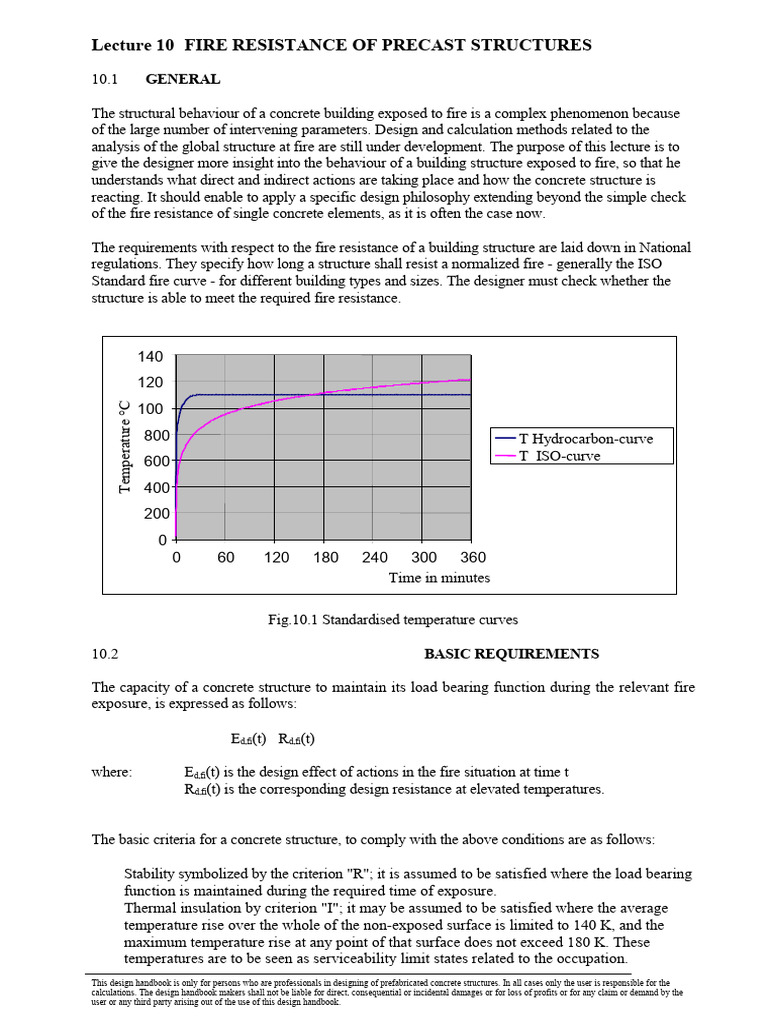 Lecture 10 - Fire resistance | PDF | Concrete | Beam (Structure)