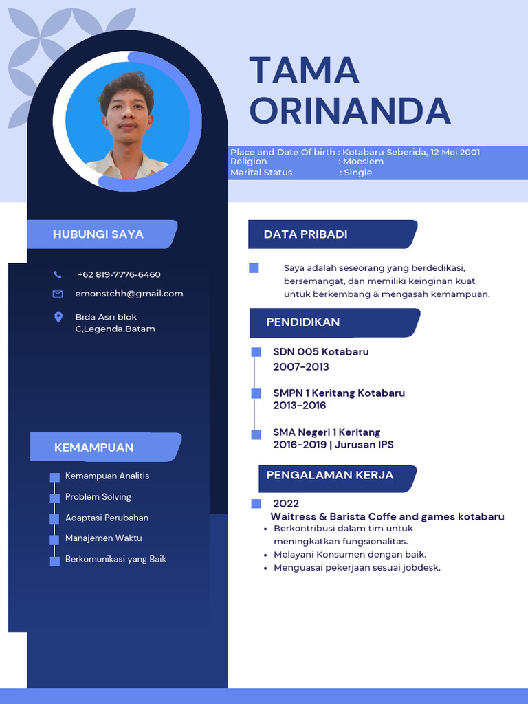 CV Tama Orinanda | PDF