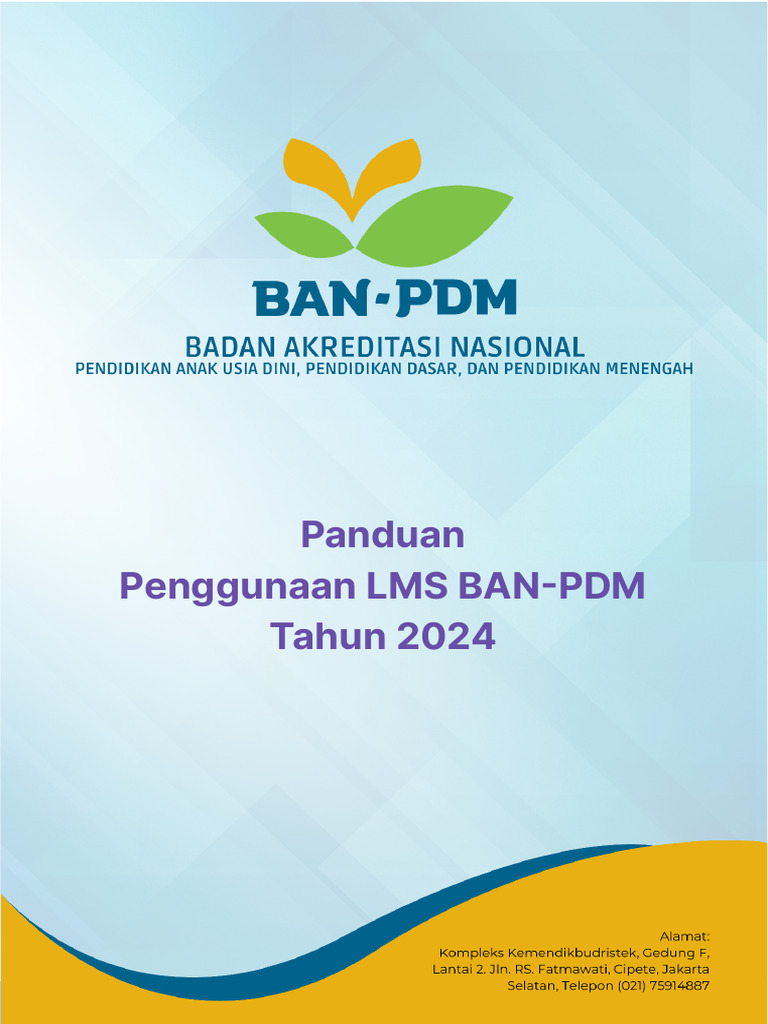 Panduan Penggunaan LMS BAN PDM | PDF