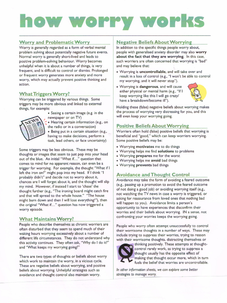How Worries Work | PDF