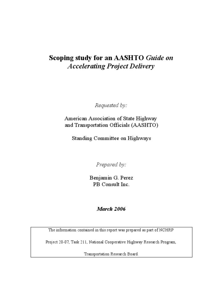 Fdot Project Management Handbook4 | PDF | National Environmental Policy ...