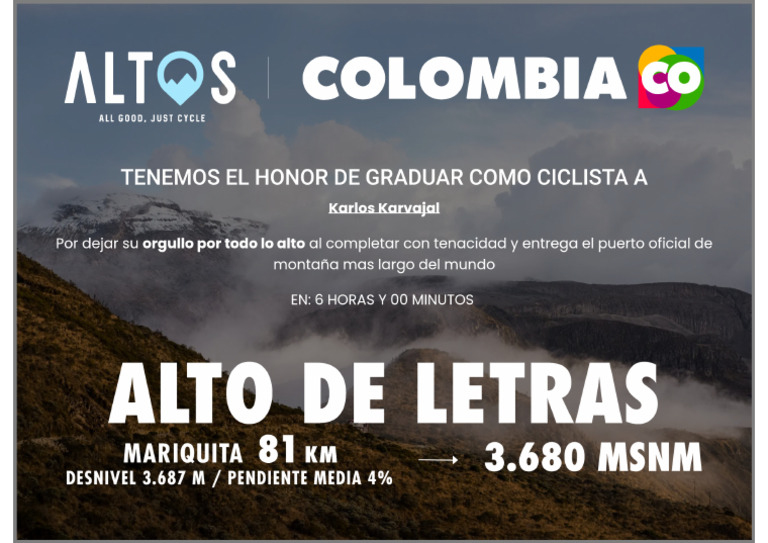 Certificado Alto de Letras | PDF