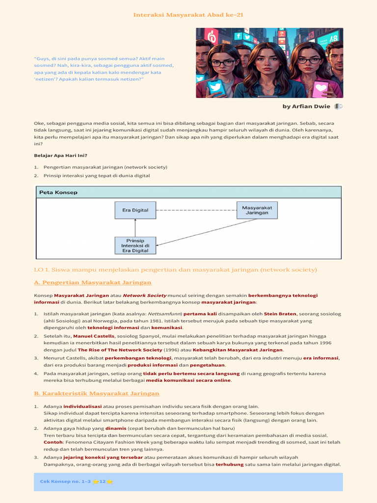 Interaksi Masyarakat Abad Ke 21 | PDF