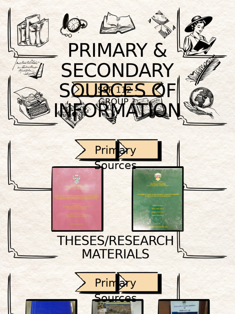 Primary and Secondary Information Sources | PDF