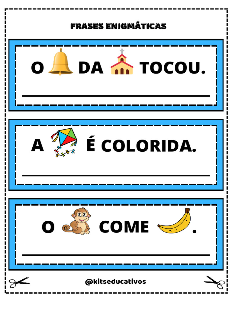 Atividades de Frases Enigmáticas | PDF