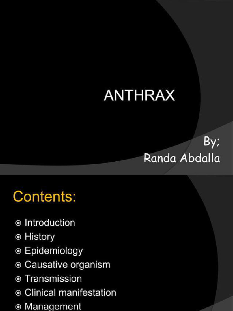 Anthrax | PDF