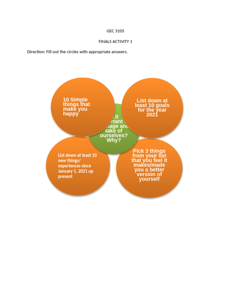 Gec 3105 Finals Activity 1 | PDF