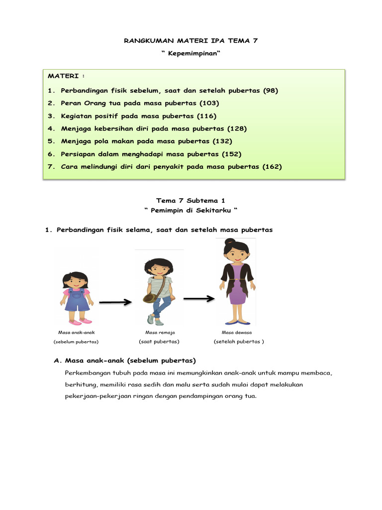 Materi Ipa Tema 7 | PDF