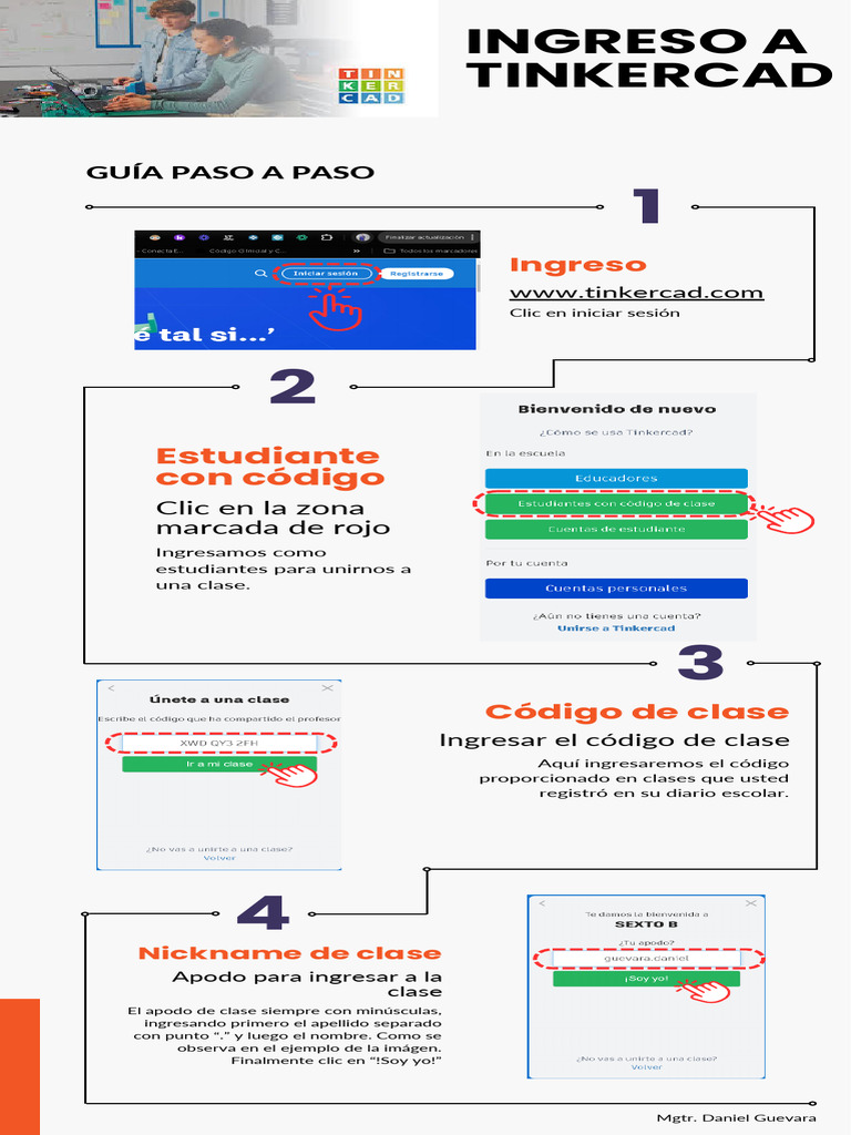 Ingreso a Tinkercad y Una Clase 2025 Daniel Guevara (1) | PDF