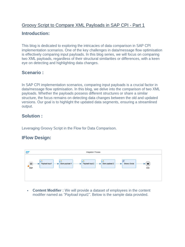 Script To Compare XML in SAP - Part 1 | PDF | Computing | Computer Programming