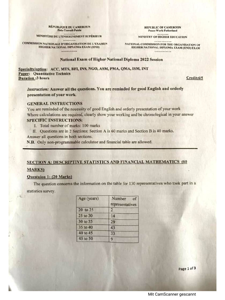 Pass Questions HND | PDF