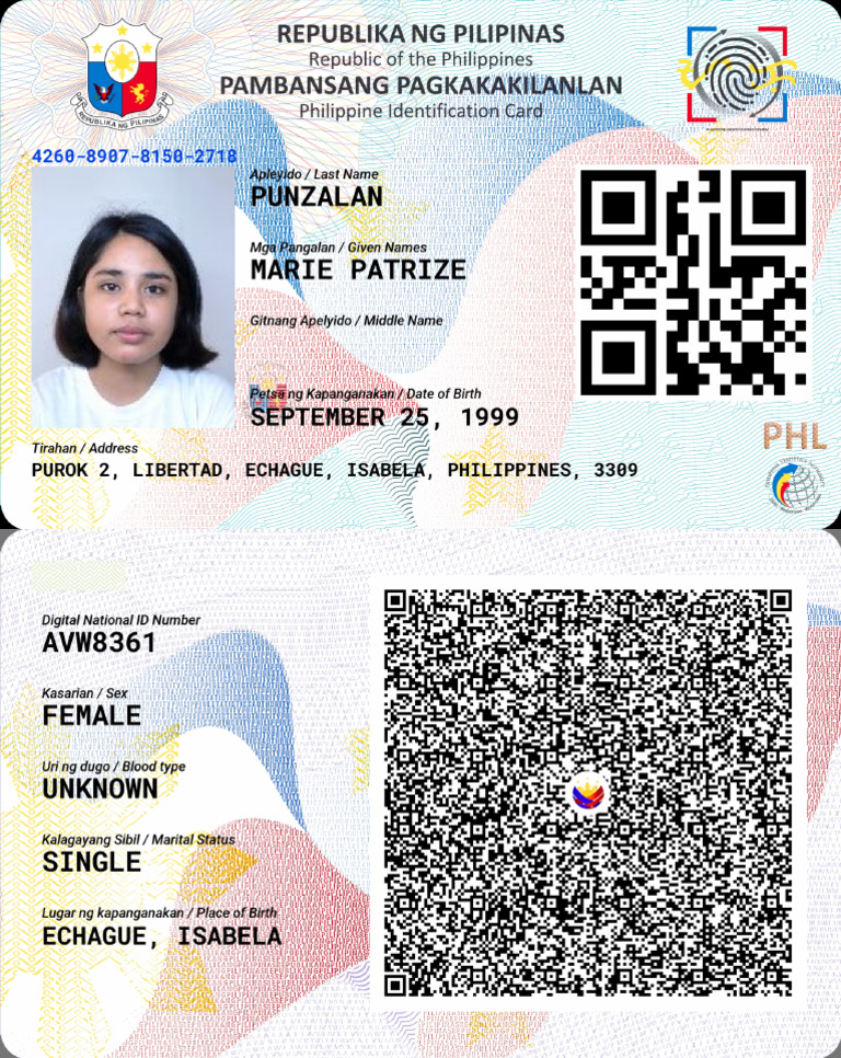 Sample E-National ID | PDF