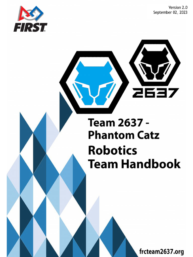 FRC Team 2637 Phantom Catz - Team Handbook | PDF | Computer Aided Design