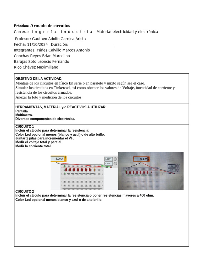 Practicas electronica 2 | PDF | Red eléctrica | Resistor Practicas electronica 2 | PDF | Red eléctrica | Resistor