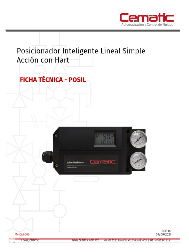 Posicionador Inteligente Lineal HART | PDF | Solenoide | Ingeniería ...