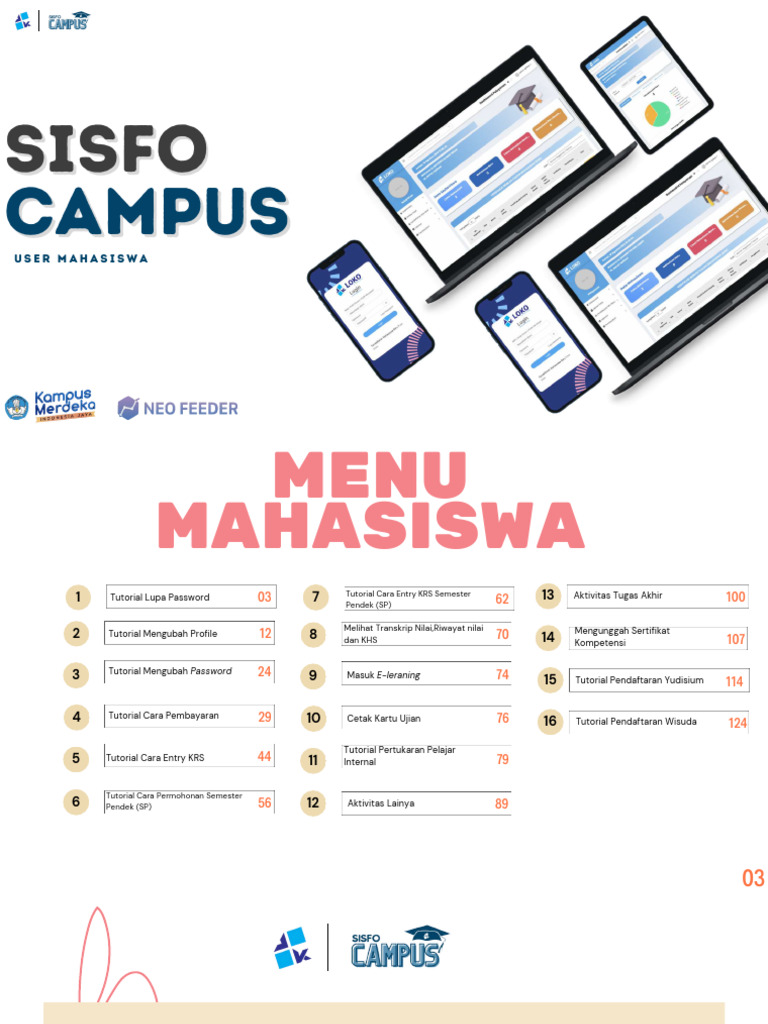 Panduan Pengunaan Sisfo Campus (Mahasiswa) | PDF