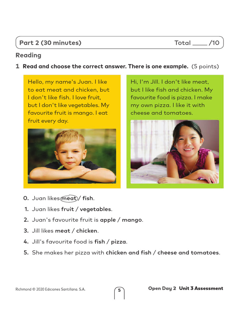 Open Day 2 Assessment Unit 3 | PDF
