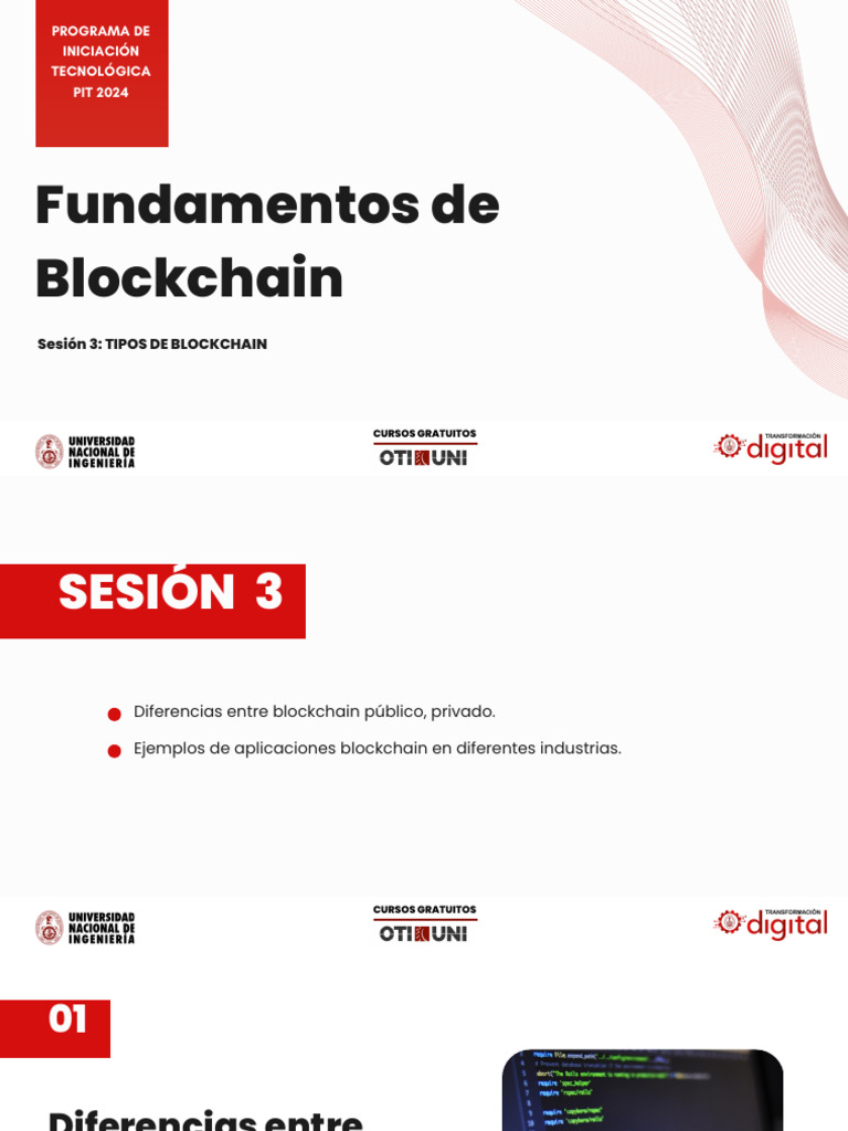 Sesion 3:tipos de Blockchain | PDF | Cadena de suministro | Computación distribuída