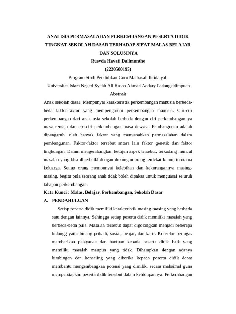ARTIKEL RUSYDA HAYATI | PDF