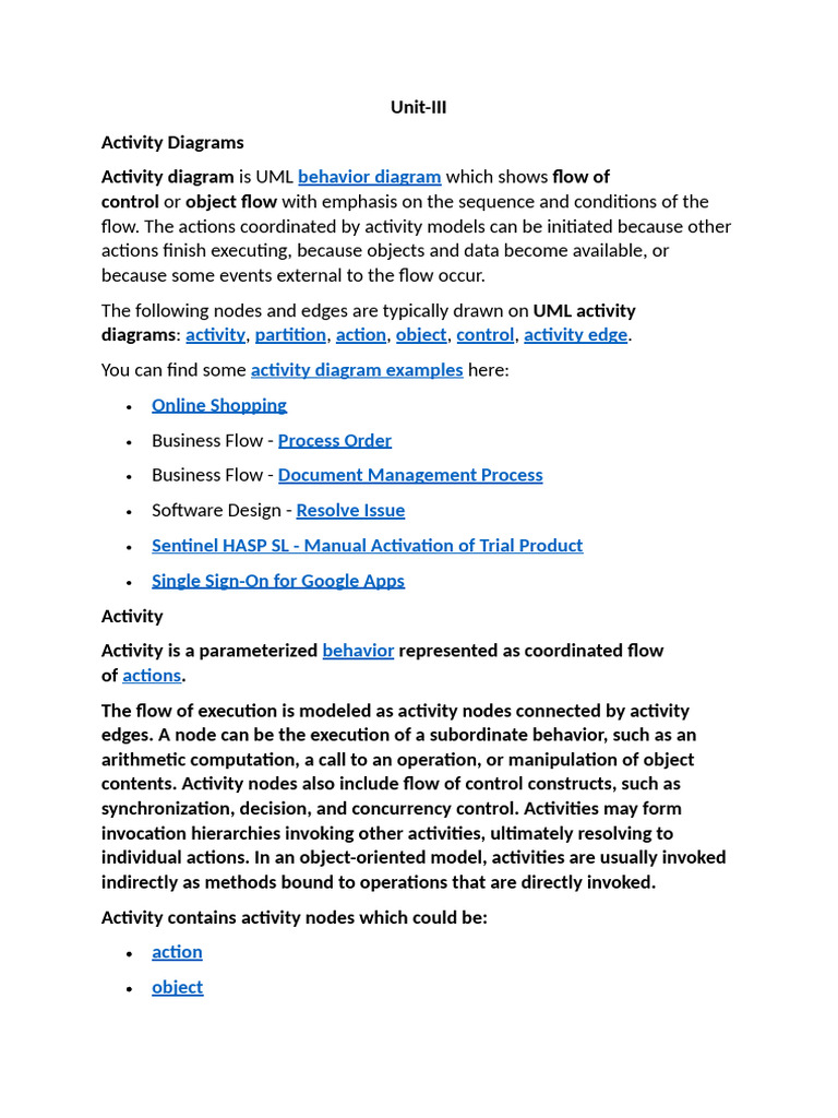 activity diagrams | PDF | Unified Modeling Language | Parameter (Computer Programming)