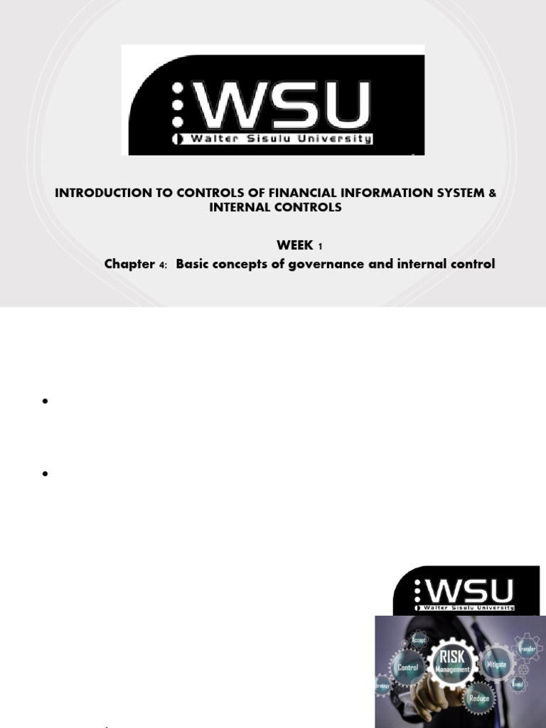 INTRODUCTION WEEK 1 and 2 Slides | PDF | Internal Control | Audit