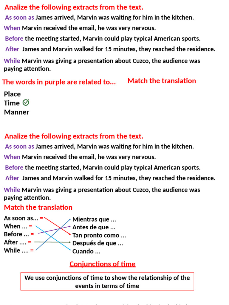 Time and Conjunctions in English Grammar | PDF | Earthquakes | Seismology