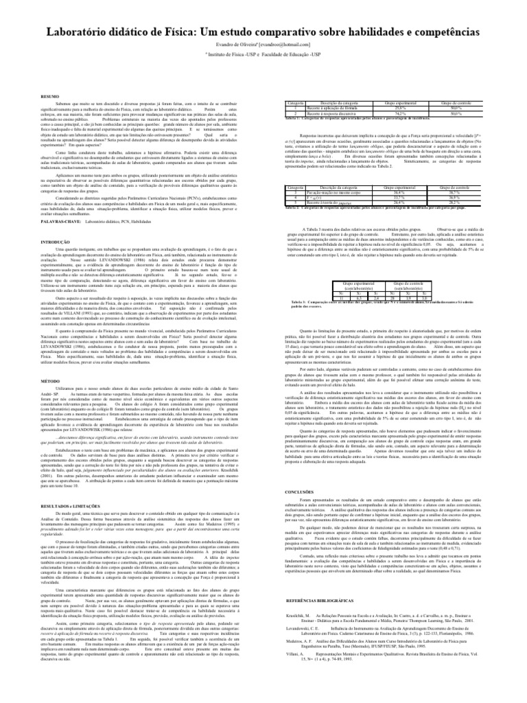 Laborat Painel | PDF | Significado estatístico | Física