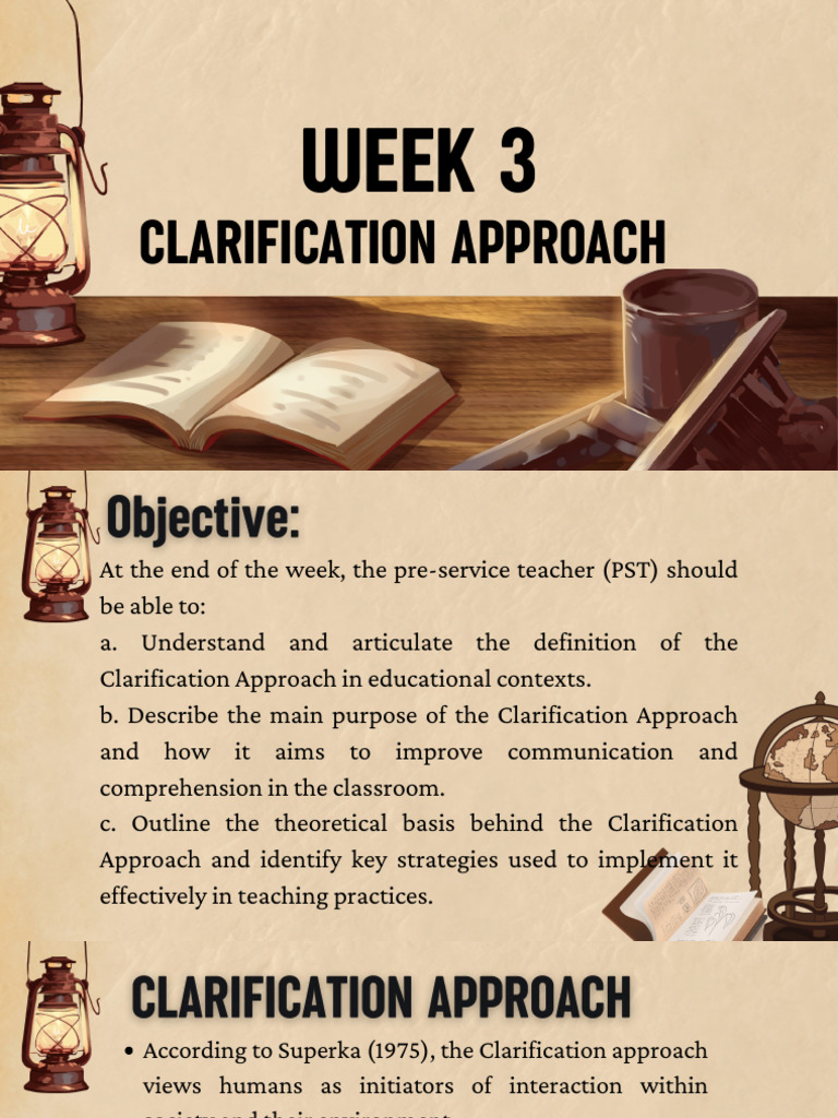 Clarification Approach in Education | PDF | Humanistic Psychology ...