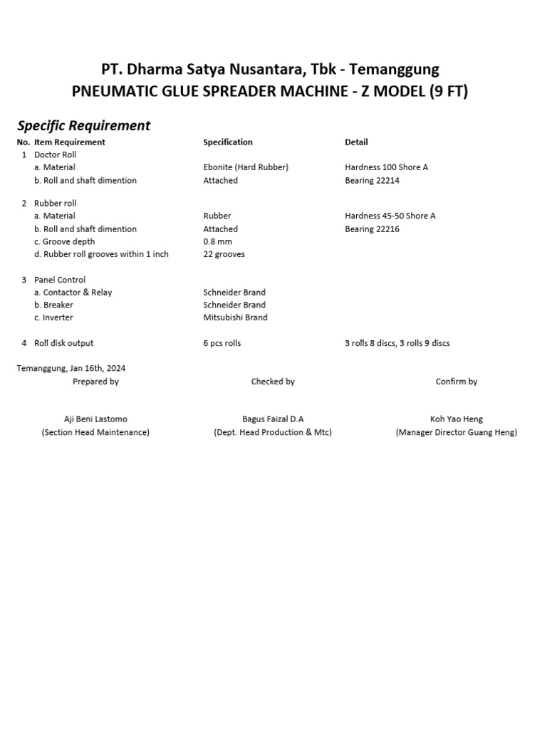 Requirement Sheet GSP Z Type | PDF | Materials | Building Engineering
