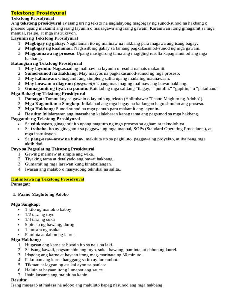 Tekstong Prosidyural | PDF