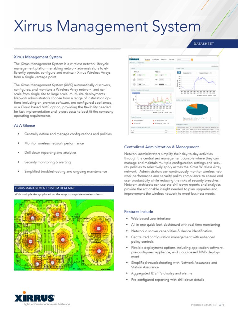 Xirrus Management System Overview | PDF | Computer Network | Cloud ...