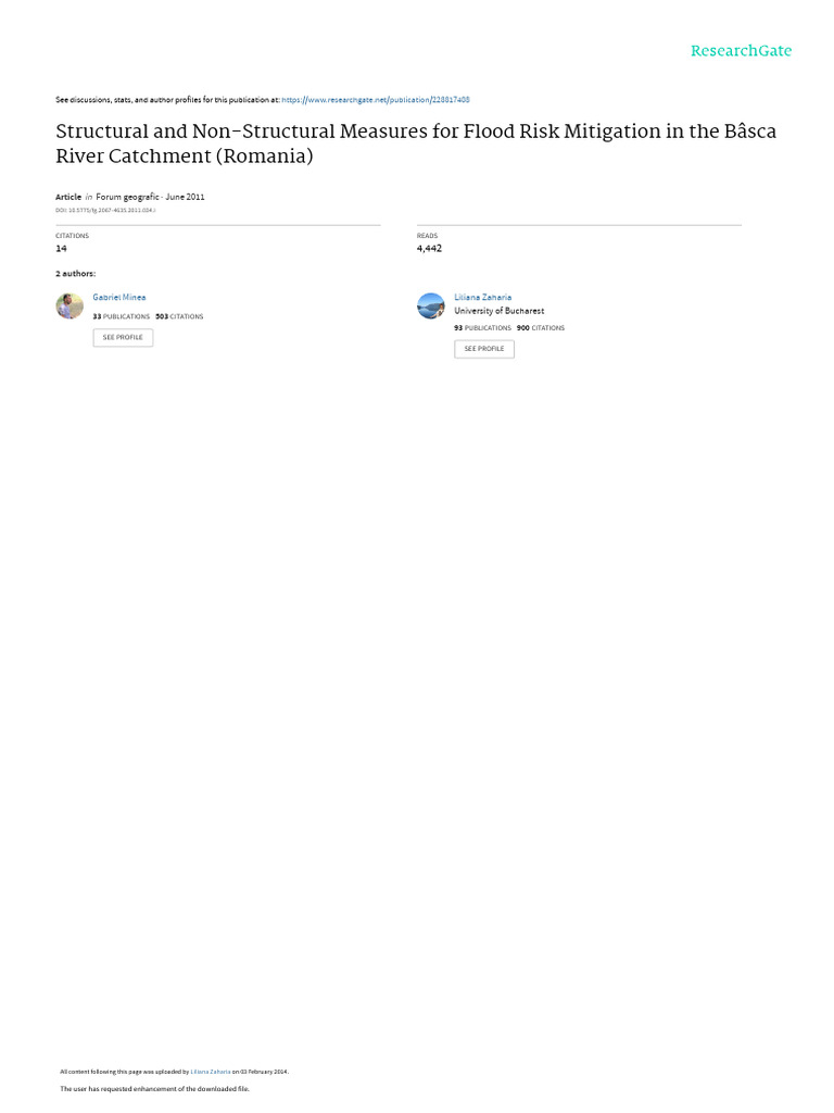 Structural and Non-Structural Measures For Flood R | PDF | Flood ...