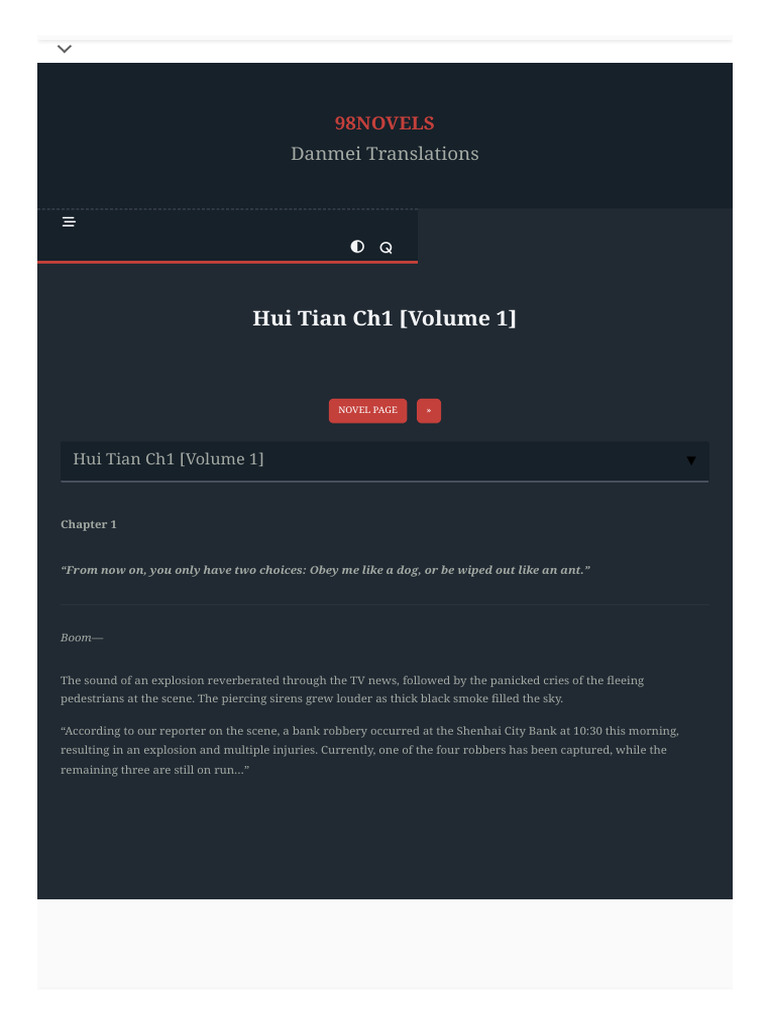 Hui+Tian+Ch1+%5BVolume+1%5D+-+98Novels_1721828422505 | PDF