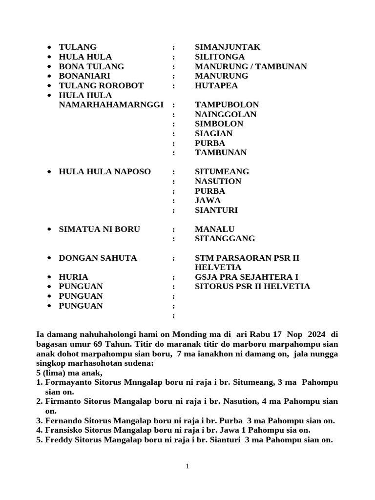 Ria Raja Sitorus Pra Sejahtera Helvetia | PDF