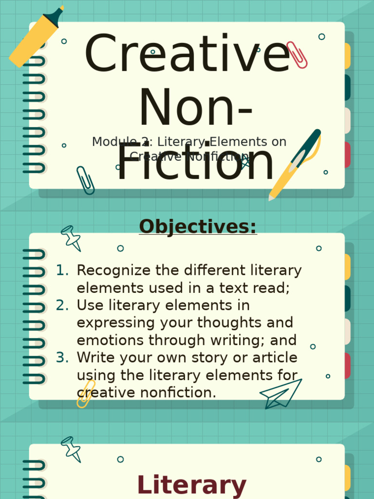 Module 2 - Literary Elements On Creative Nonfiction | PDF | Plot ...