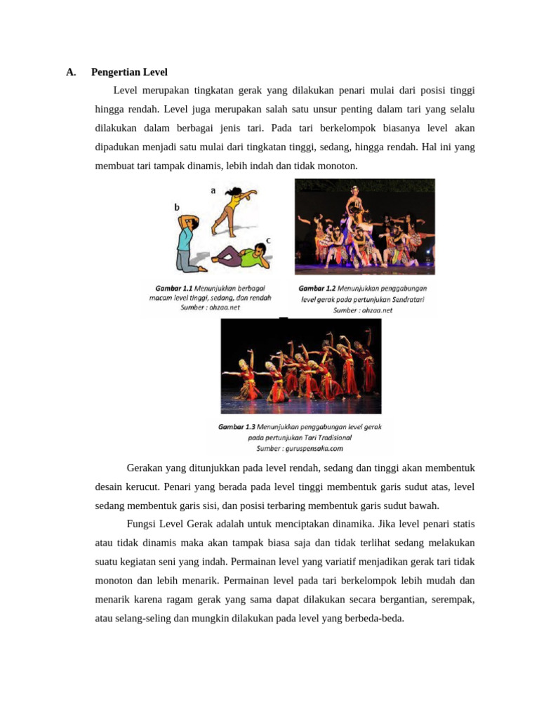 Level dan Pola Lantai dalam Tari | PDF