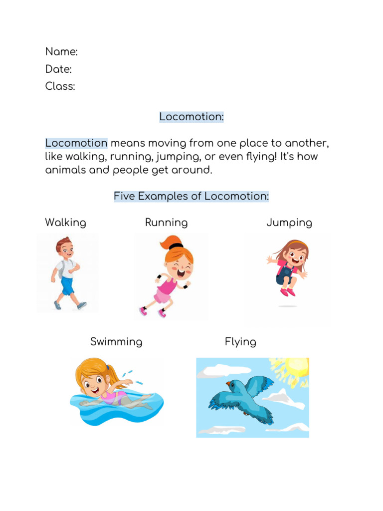 Locomotion Project | PDF