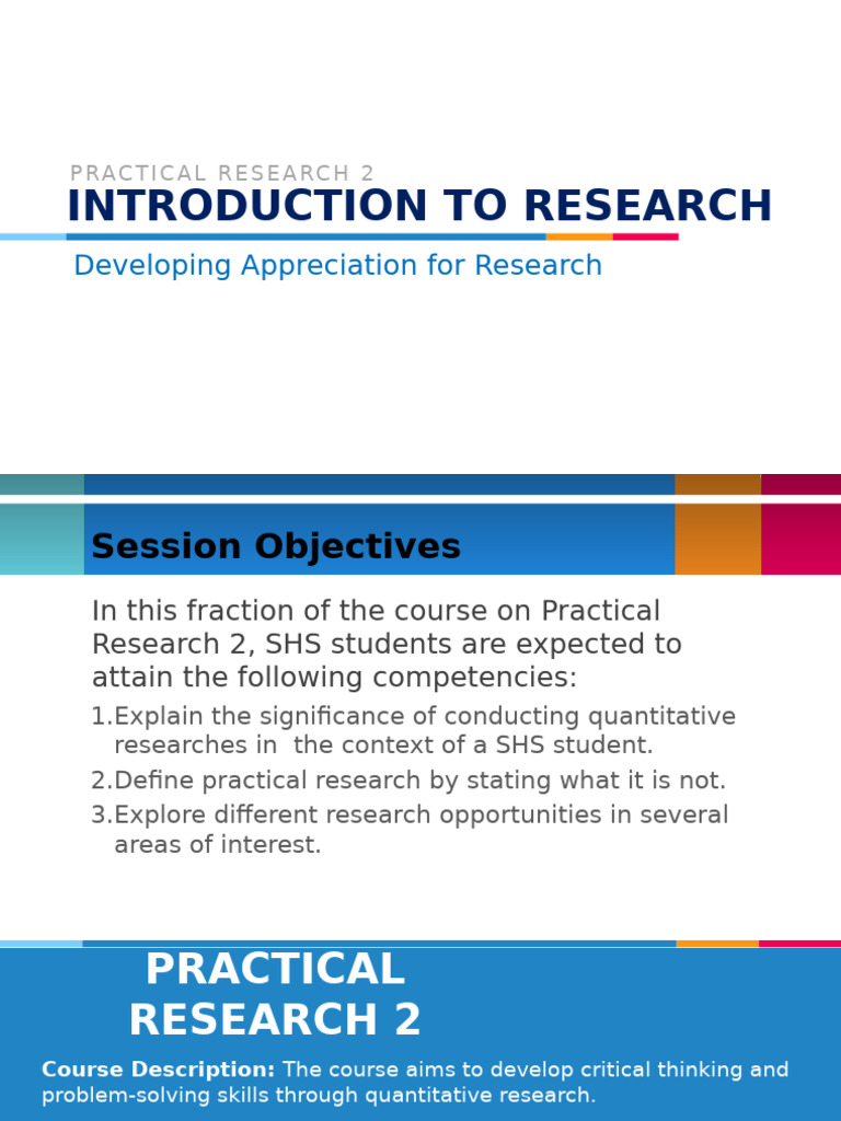 2 Intro to Prac Res (1) | PDF | Adolescence | Quantitative Research